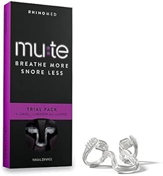 Rhinomed Mute Nasal Dilator for Snore Reduction - Anti-Snoring Aid ...