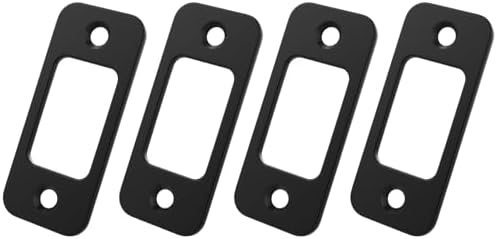 Round Corner Deadbolt Strike Plate Door Backplate 1" x 2 1/4" Matte ...