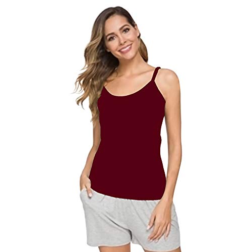 Buy pietra Womens Slip Baniyan Inner for Women Spaghetti Tops Strip top ...