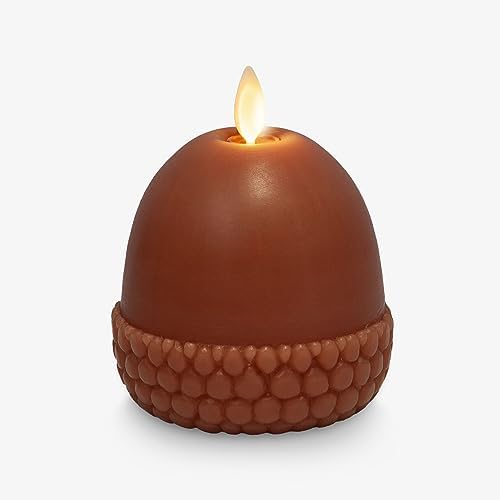 Amazon.com: Luminara Flameless Fall Harvest Decor - Acorn Figural LED ...