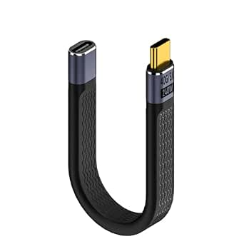 ALLVD Short USB C Extension Cable 13CM Type-C Charging Cable Made of ...