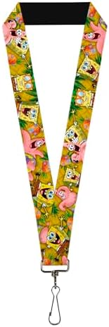 Amazon.com: Buckle-Down Nickelodeon Lanyard, SpongeBob and Patrick ...