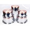 Buy Copper Bottom Stainless Steel Tope Set 5Pcs Steel Tope Set Copper ...