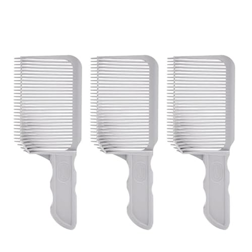 Amazon.com : CRDWN Barber Fade Combs, 3pc Set, Grey, Plastic, Hair ...