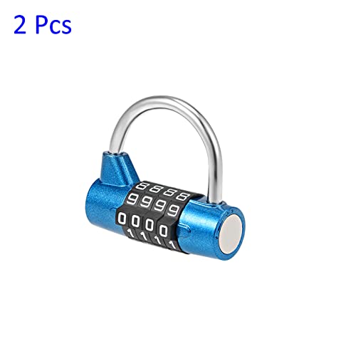 M METERXITY 2 Pack Combination Password Padlock – Outdoor Resettable ...