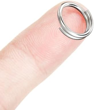 Amazon.com: HOLAILS 100PCS Small Key Rings Stainless Steel Split Rings ...