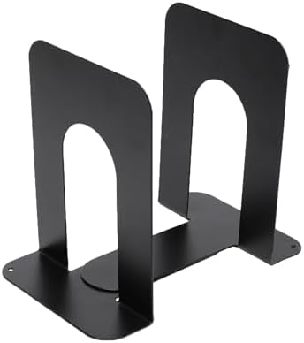 Neomate Metal Bookends for Office & Home | Heavy-Duty Book Support ...