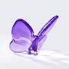 Amazon.com: Rotroyce Purple Crystal Butterfly Figurine Ornament ...