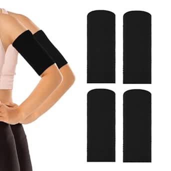 Amazon.com: APLZGMG 4 Pairs Arm Compression Sleeve for Women, Elastic ...