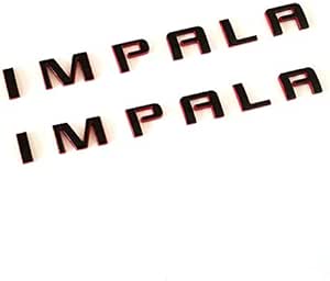 Yoaoo 2Pack OEM Side Door Impala Emblems Nameplate Letters Badges ...