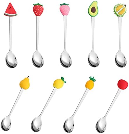 Amazon.com: Stainless Steel Cute Donut Coffee Spoons - Dessert Forks ...