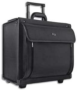 Amazon.com | US Luggage/SOLO Poly Vinyl Look Rolling Catalog Case (BLK ...