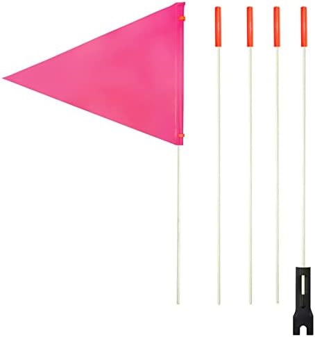 Amazon.com : Uelfbaby Bike Safety Flag with Pole 6 Ft Adjustable Height ...