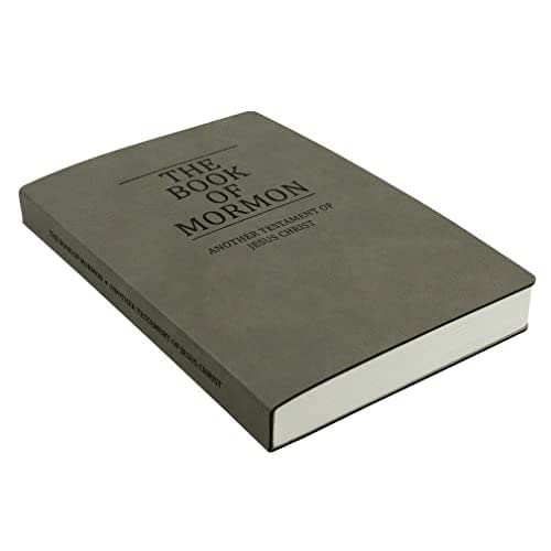 Amazon.com: LDS Scriptures Basic Gray Leatherette Book of Mormon Fully ...