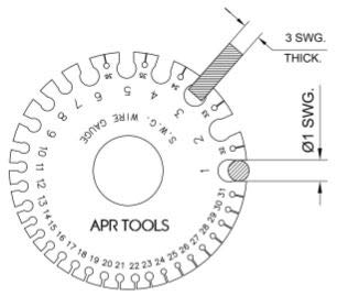 Standard Wire Gauge “SWG” Calculator SWG Size Chart