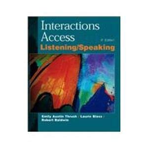 Amazon | Interactions Access: A Listening/Speaking Book | Thrush, Emily ...