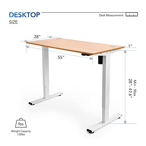 Snapklik.com : FLEXISPOT Electric Standing Desk Whole Piece 55 X 28 ...