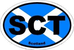 Amazon.com: Scotland SCT Flag Oval Sticker - LARGE 15" Wide - Sticker ...