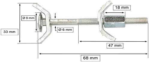 KOTARBAU Set of 12 Worktop Connectors 65 mm for Table Tops and Worktops ...