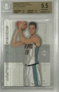 Amazon.com : Sports Memorabilia PAU Gasol 2001-02 Ultimate Collection ...