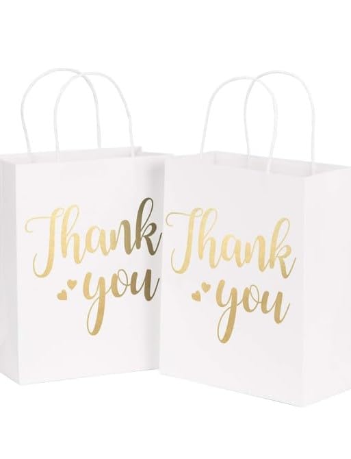PRB Bags presents Thank You Printed Paper Gift Bags for Baby Shower ...