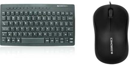 Amazon.in: Buy ZEBRONICS ZEB-K04 Mini Multimedia USB Wired Keyboard ...