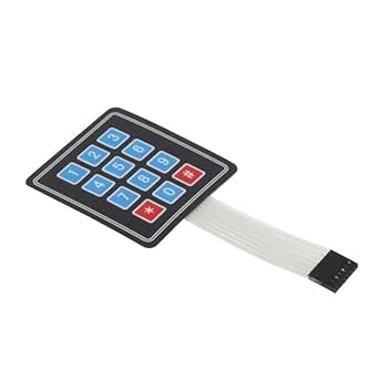 4×4 Matrix Keypad Membrane Switch for Arduino, ARM and other MCU : Amazon.in: Electronics