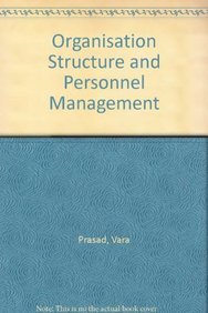 Buy Organisation Structure and Personnel Management Book Online at Low ...