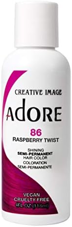 Amazon.com : Adore Semi-Permanent Haircolor #086 Raspberry Twist 4 Ounce (118ml) (6 Pack ...