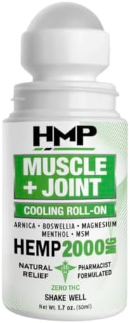 Amazon.com: HMP Muscle+Joint Cooling Roll On 2000MG Natural Relief ...
