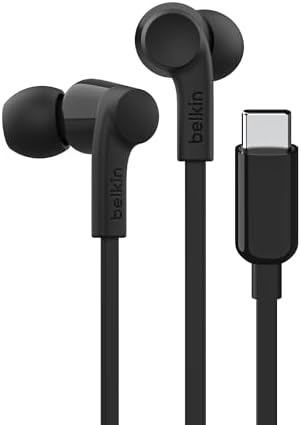Amazon.com: Belkin SoundForm Wired Earbuds with USB-C Connector, in-Ear ...