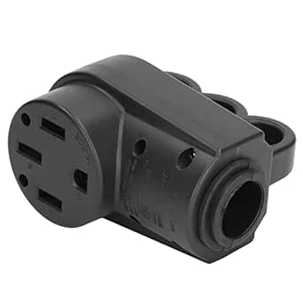 DAUF RV female receptacle connector, 125/250V brass ABS Good electrical ...