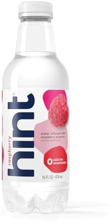 Amazon.com : Hint Water Raspberry Single Bottle, One 16 Ounce Bottle ...