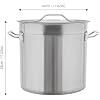 Amazon.com: 18 Quart Stainless Steel Stock Pot, Commercial Heavy Duty ...