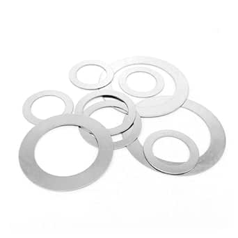 ESJAYING 10/50pcs M2 M3 M4 M5 M6 To M40 DIN988 304 Stainless Steel Adjusting Ultrathin Precision ...