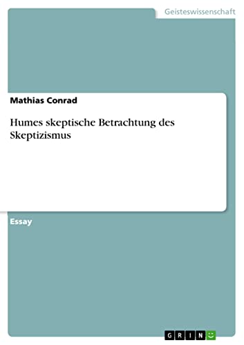 Humes skeptische Betrachtung des Skeptizismus eBook : Conrad, Mathias ...