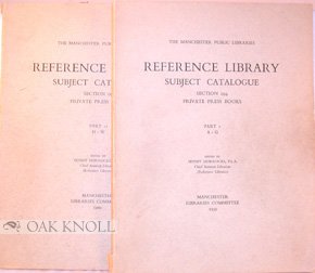 Reference Library Subject Catalogue Section 094: Private Press Books, 2 ...