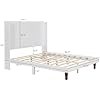 Amazon.com: Weehom 54 "Tall Headboard Queen Bed Frame, Upholstered ...
