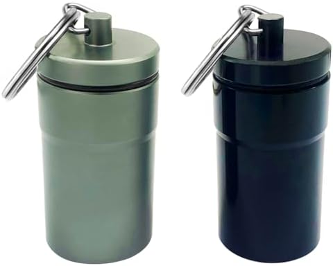 2 Packs 100 Tablets Nitro Bottle Holder, EFFIET Waterproof Metal Pill ...