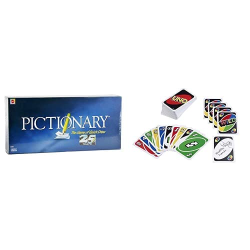 Buy Mattel Pictionary & Uno Original Playing Card Game Online at Low ...