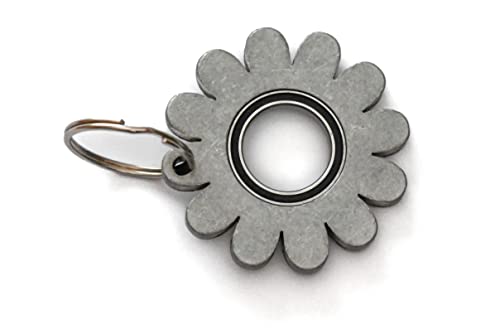 Amazon.com: Dr SpinZ Flower Keychain Spinner | Metal with Ball Bearing ...