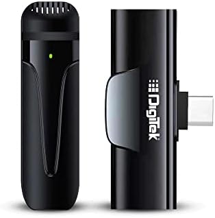 Digitek (DWM-001 Wireless Microphone & Receiver with Type C, Compatible ...