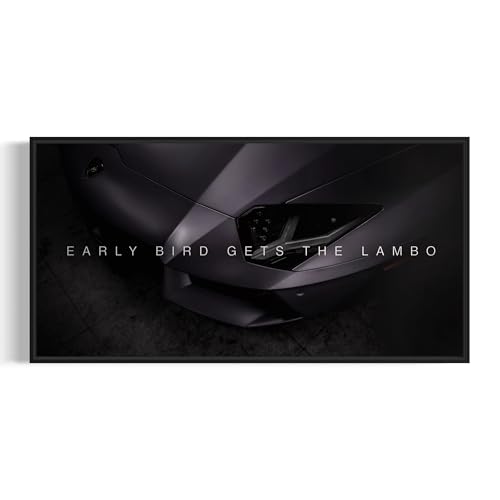 Amazon.com: Canvastoria Lamborghini ‘Early Bird Gets Lambo ...
