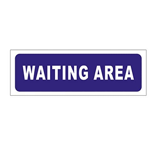 Masstone Waiting Area Sign Board | Sign Board (4x12 Inch) | Waiting ...