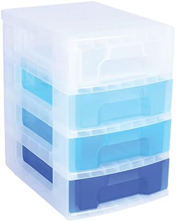 Amazon.com: Really Useful Box Tower Drawer 8 Drawers Clear Rainbow ...