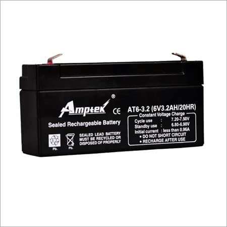 6v 3.2 (6v3.2AH/20HR) Sealed Rechargeable Battery : Amazon.in: Electronics