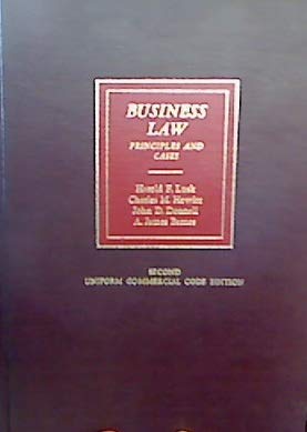 Business Law Principles and Cases (Second Uniform Commercial Code ...