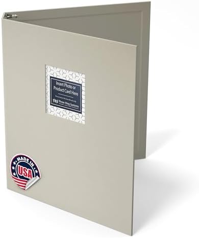 Amazon.com : Presentation Window Binder - Cloth 3 Ring Binder 1 Inch ...