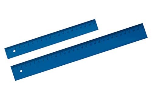 Metal Detectable Blue Plastic Ruler 300 mm (Set of 2Nos) : Amazon.in ...