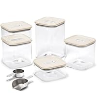 Amazon.com: Caraway 1qt Glass Airtight Food Storage Container with Lid ...